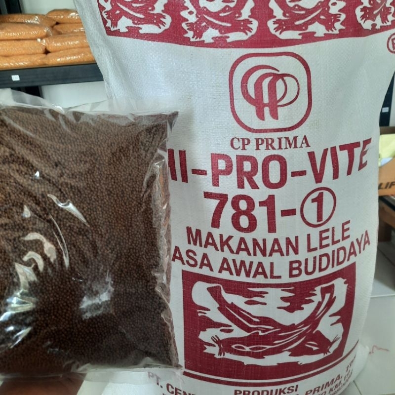 Jual Pakan Ikan Lele Gurame Nila Hi-Pro-Vite 781-1 kemasan Repack 1 Kg ...
