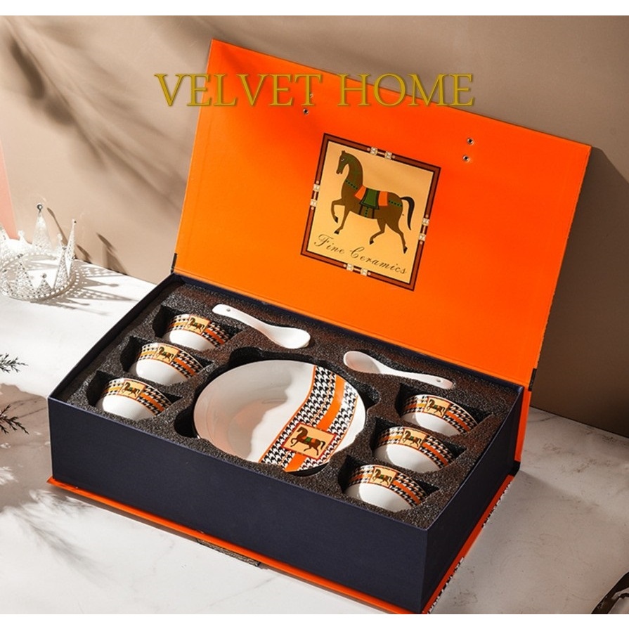 Jual Tartan Horse Hampers Mangkok Piring Kuda Keramik kado parcel Hari ...