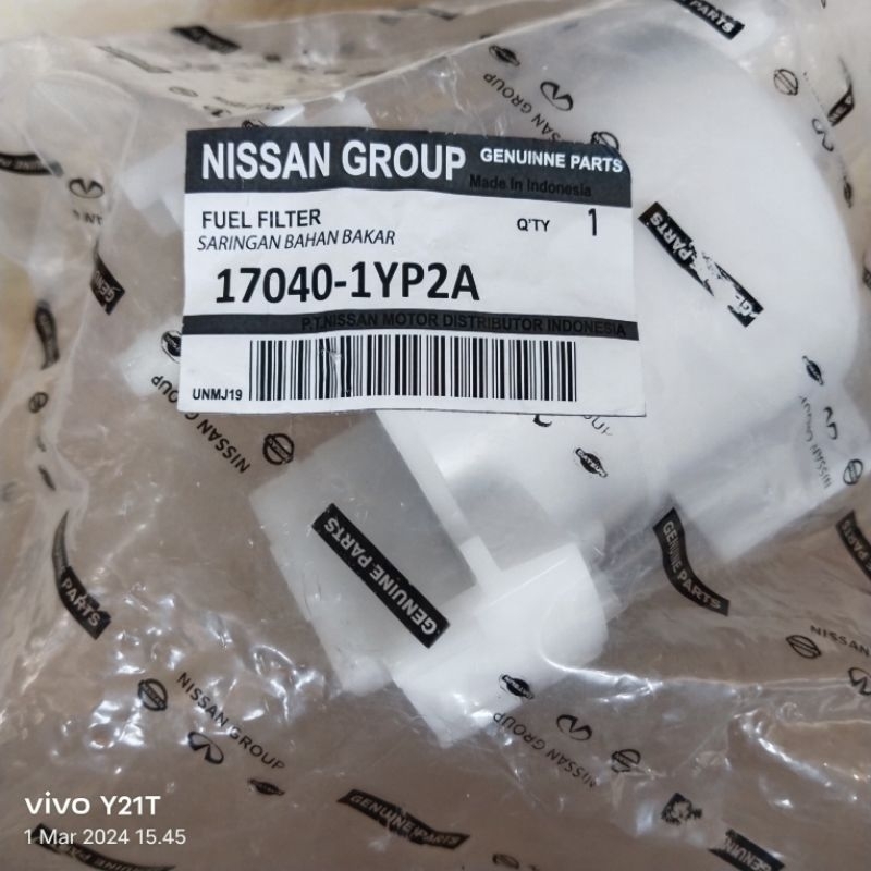 Jual fuel filter fuel pump saringan bahan bakar nissan livina L11 juke ...