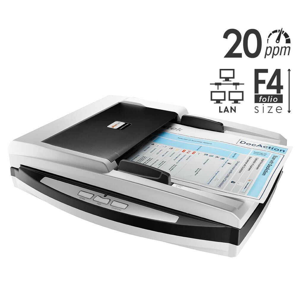 Jual Plustek Scanner SmartOffice PN2040 - 20 Lembar/menit (F4/Folio ...