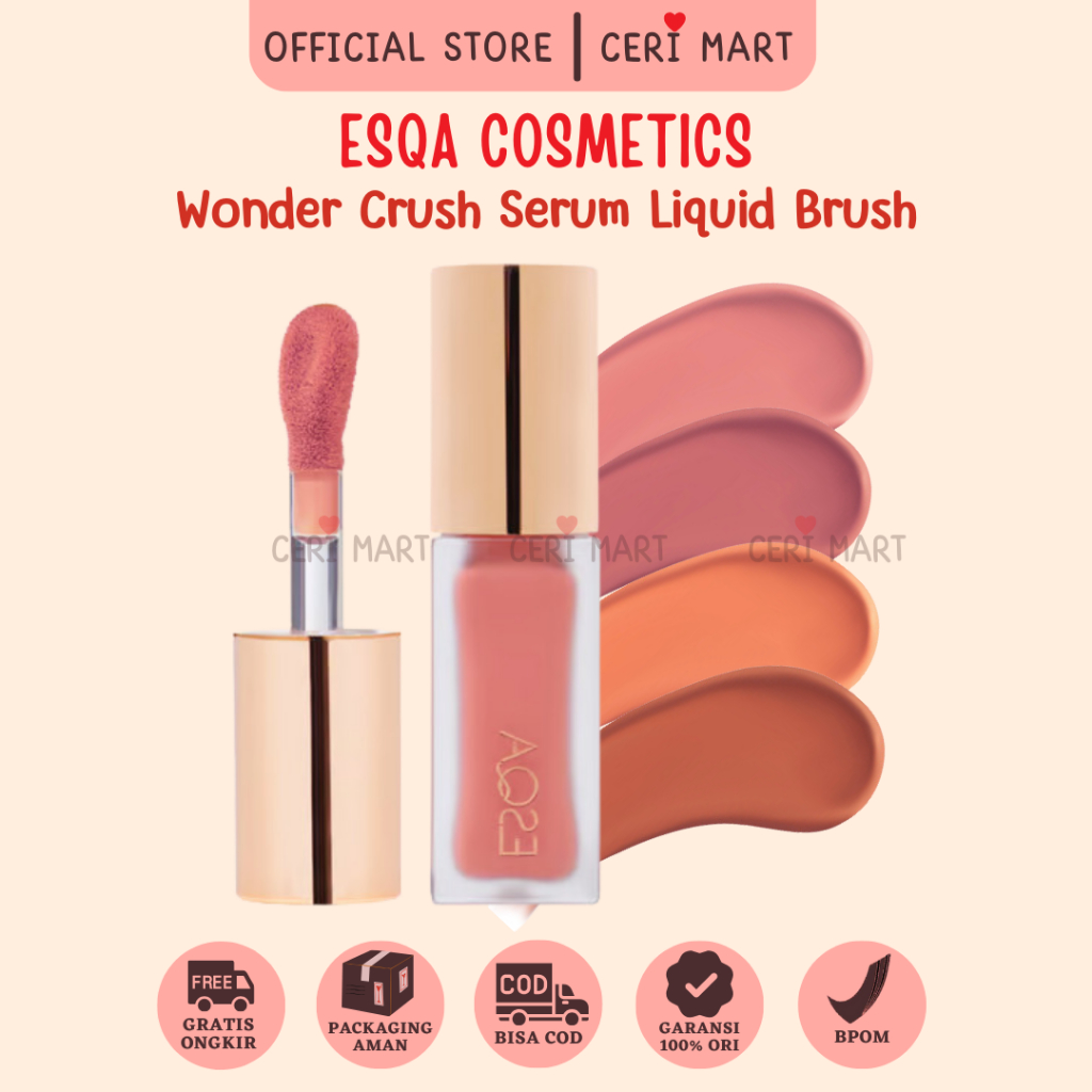 Jual ESQA Wonder Crush Serum Liquid Blush Cream Pigmentasi BPOM ...