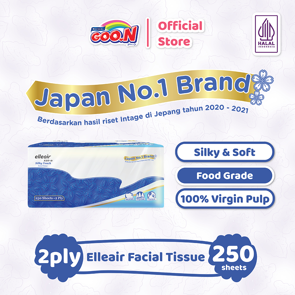 Jual GOO.N GOON Facial Tissue 250 sheets 2 Ply - Tisu Tissu Wajah Halus Lembut | Shopee Indonesia