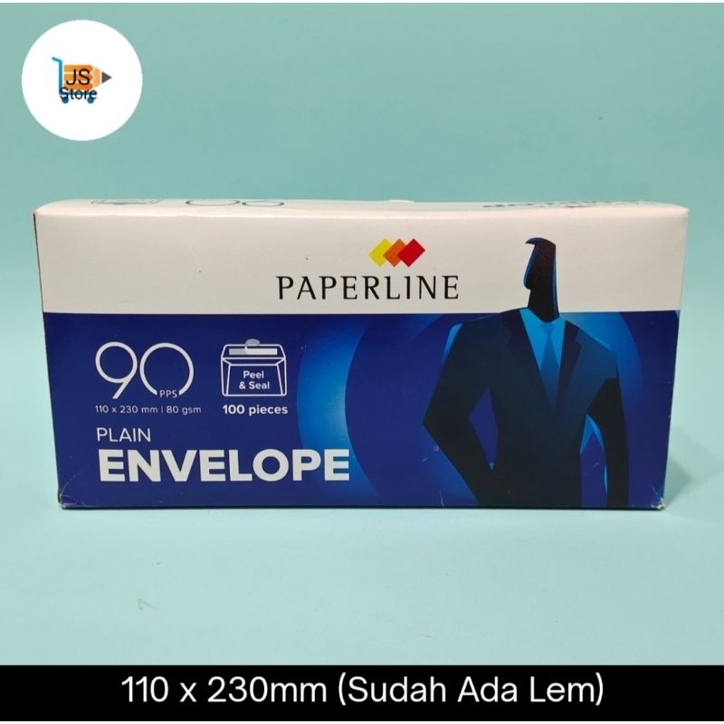 Jual Amplop Putih Besar Paperline 90 pps / Amplop Putih Polos Paperline 110 x 230 mm / Amplop ...