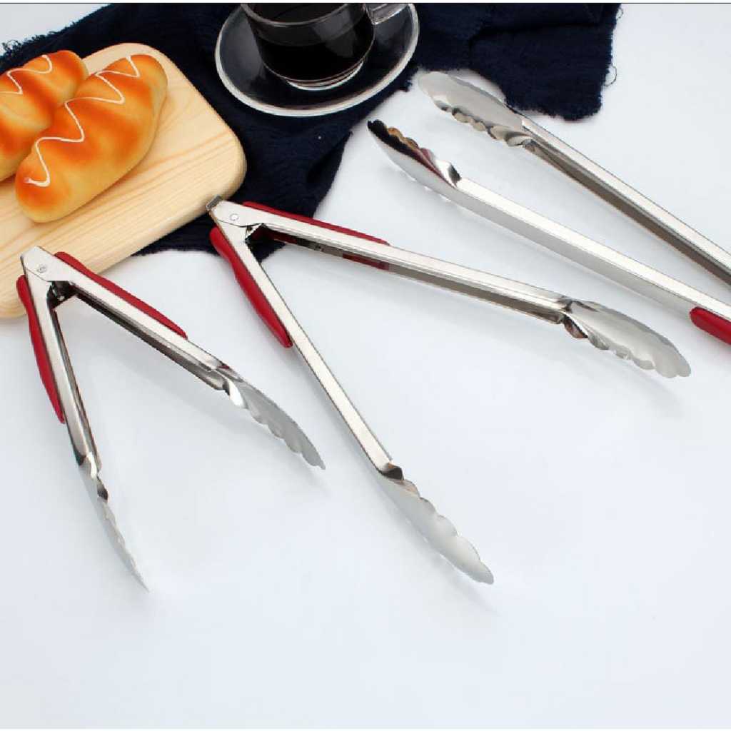 Jual A6 Penjepit Makanan / BBQ / Roti Bahan Stainless Steel Penjepit ...