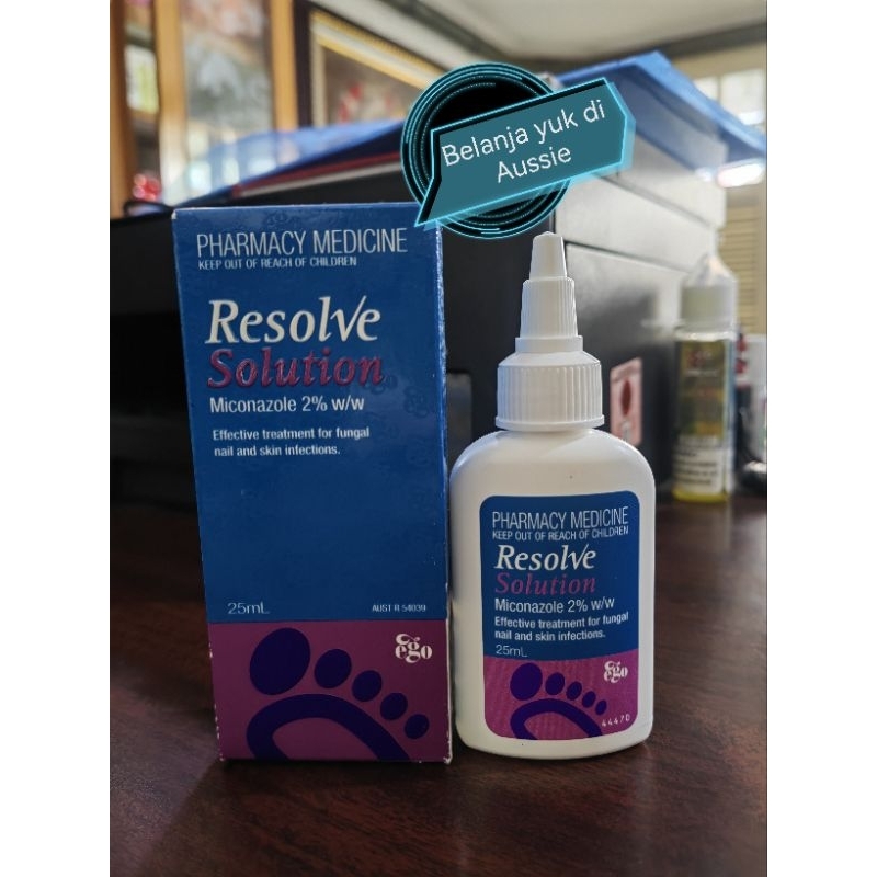 Jual Resolve Solution Effective Treatment for Fungal Nail and Skin Infections - 25mL | Shopee ...