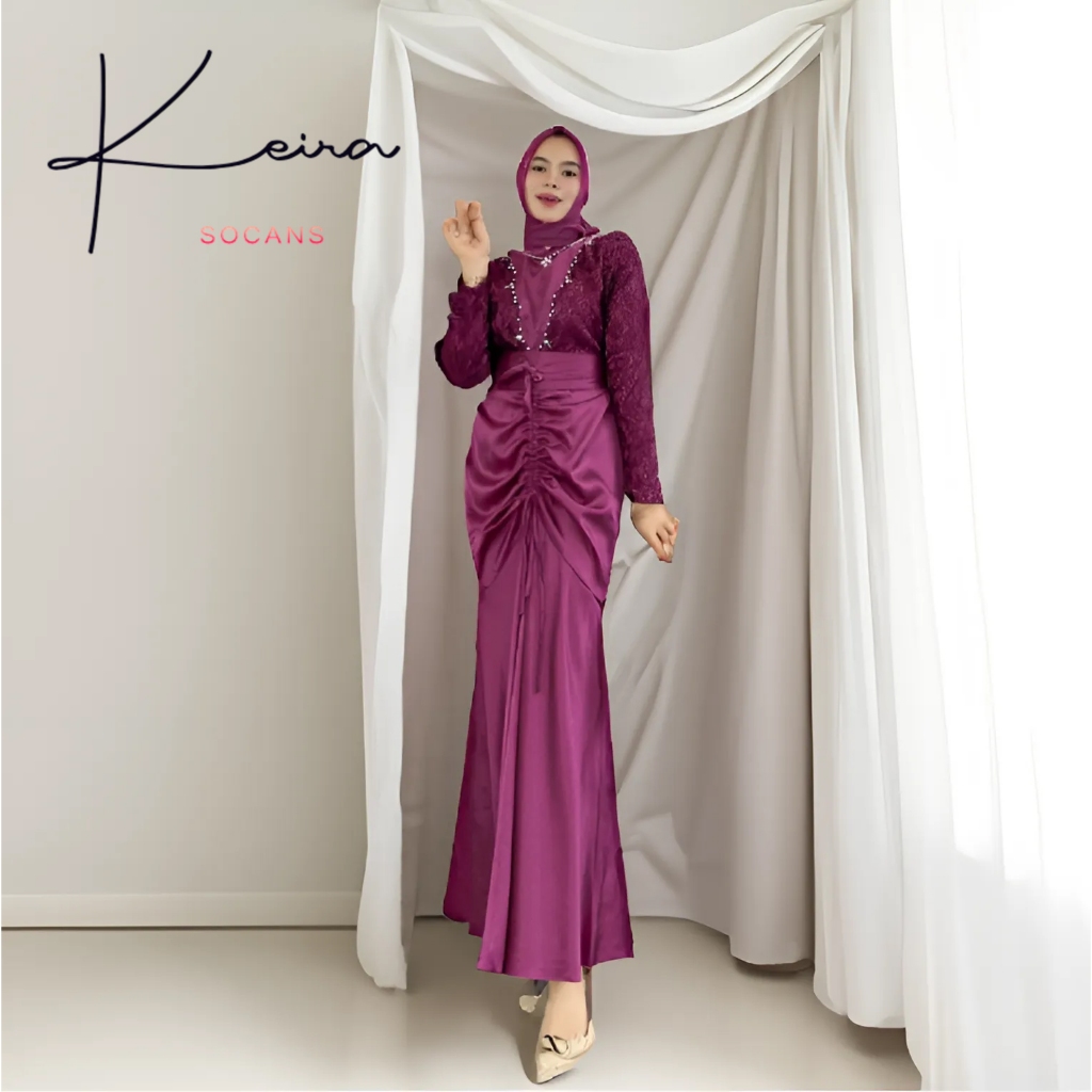 Jual Keira: Maxi Gaun Mermaid Mewah untuk Pesta, Kondangan, wisuda ...