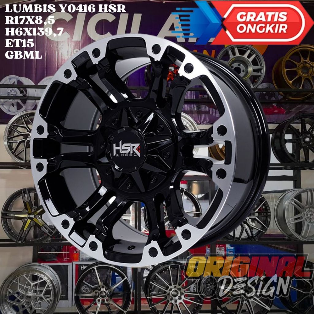 Jual Velg Mobil Model Offroad Ring 17 HSR LUMBIS R17 PAJERO DMAX BT50 HILUX | Shopee Indonesia
