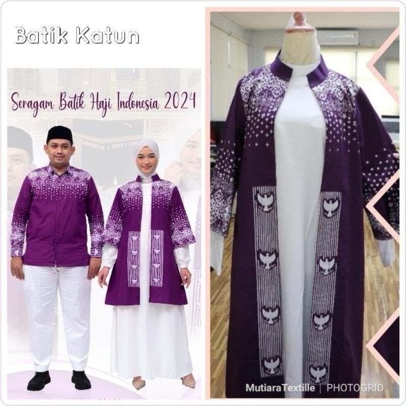 Jual Baju Seragam Batik Haji Terbaru 2025 full furing | Shopee Indonesia