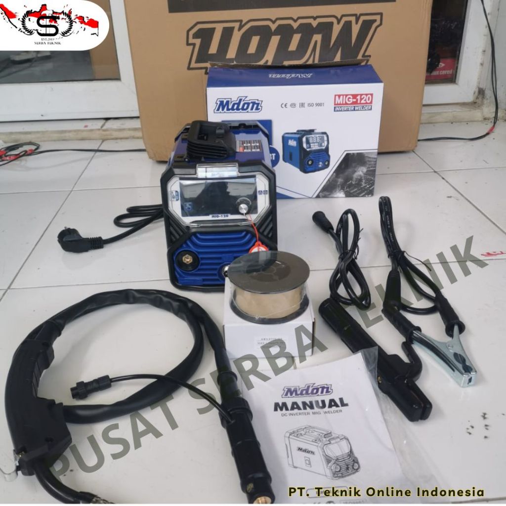 Jual Mesin Las Mig Mdon MIG 120 + Kawat Flux 1KG 2in1 Mig Mma | Shopee ...