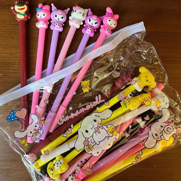 Jual Paket Usaha Pen Gel Sanrio Dompet Pulpen Lucu Ink Pen ( isi 20 ...