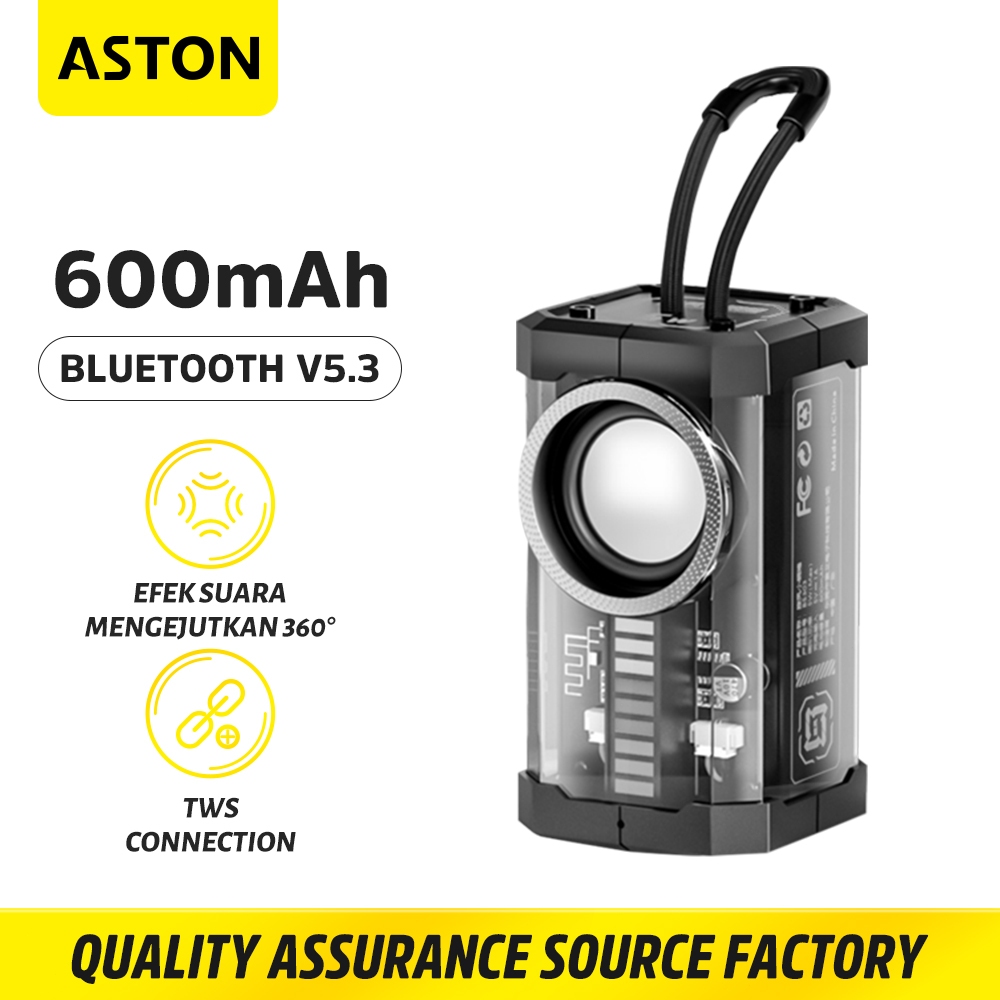 Jual ASTON Speaker Transparan Wireless Speaker Bluetooth Transparant ...
