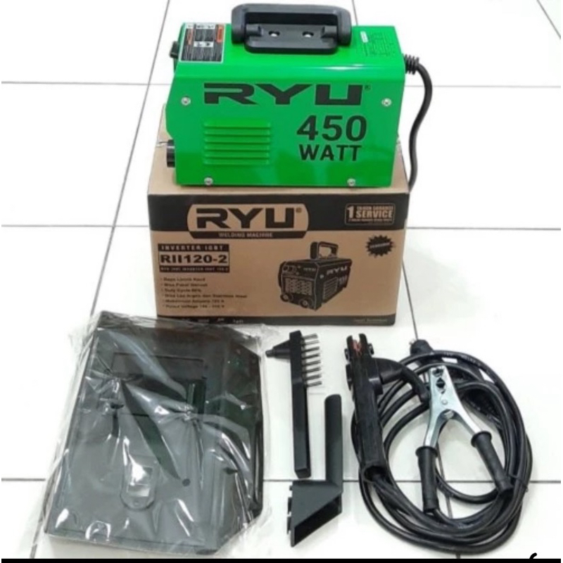 Jual Mesin Las RYU Inverter MMA 120 IGBT 450 watt / Mesin las / Mesin trafo las / welding ...