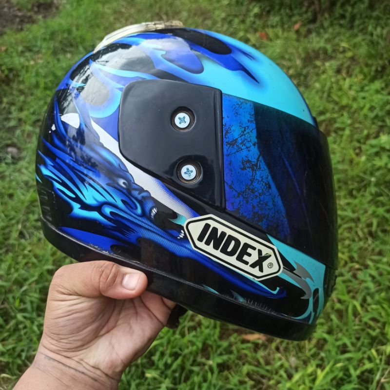 Jual HELM FULLFACE INDEX 811 IRIDIUM BLUE | Shopee Indonesia