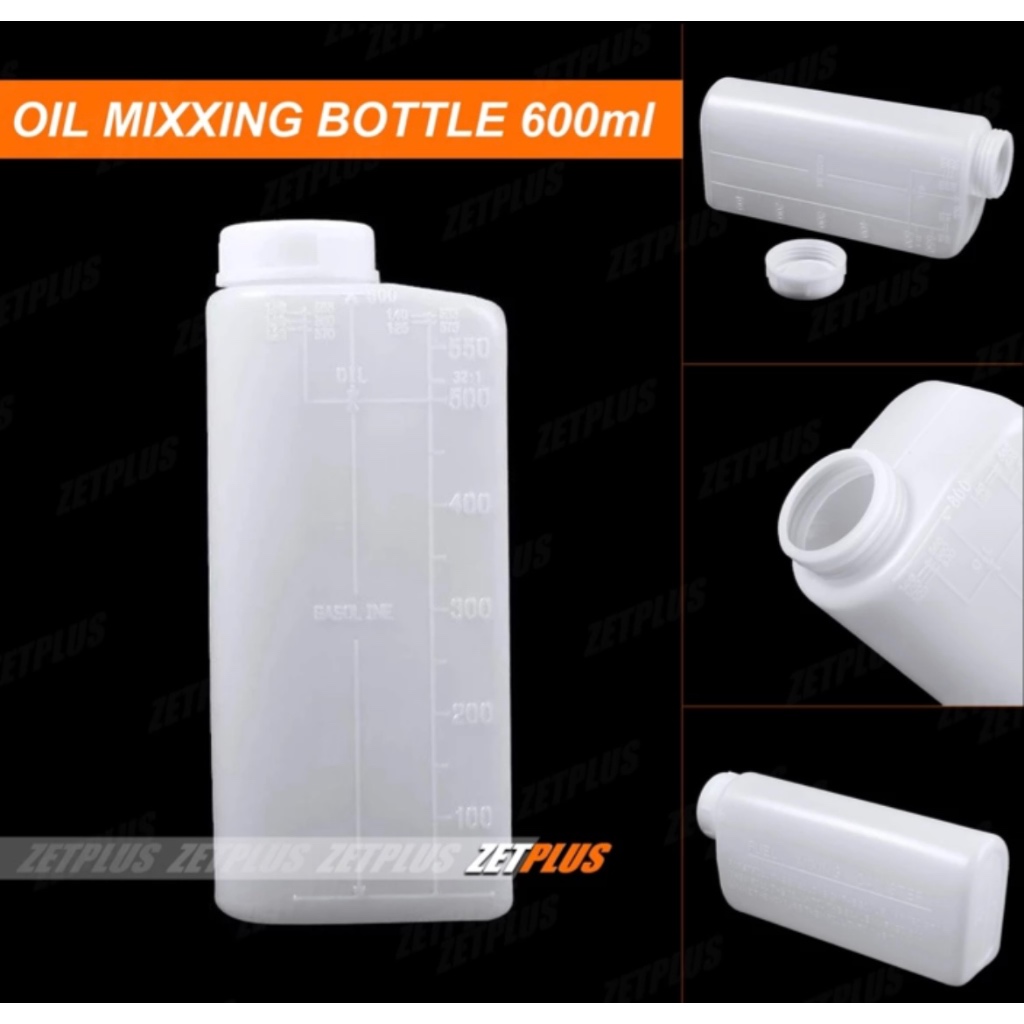 Jual BOTOL MIX OLI SAMPING 2 TAK (600ml) /Tempat bensin campur/wadah ...