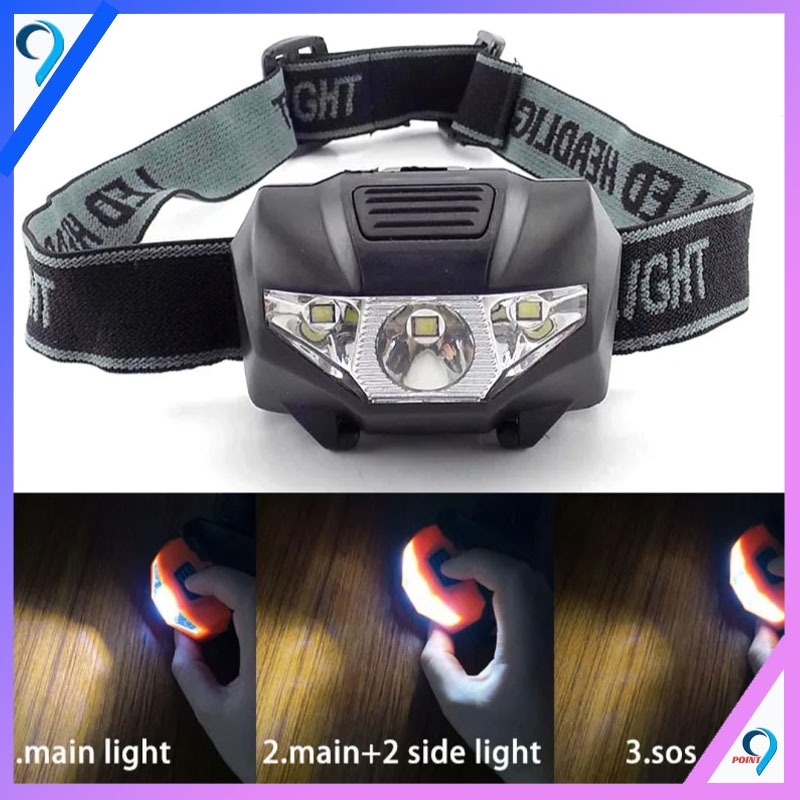 Jual Suksestech Senter Baterai Kepala Headlamp Cob + Led Mini ...