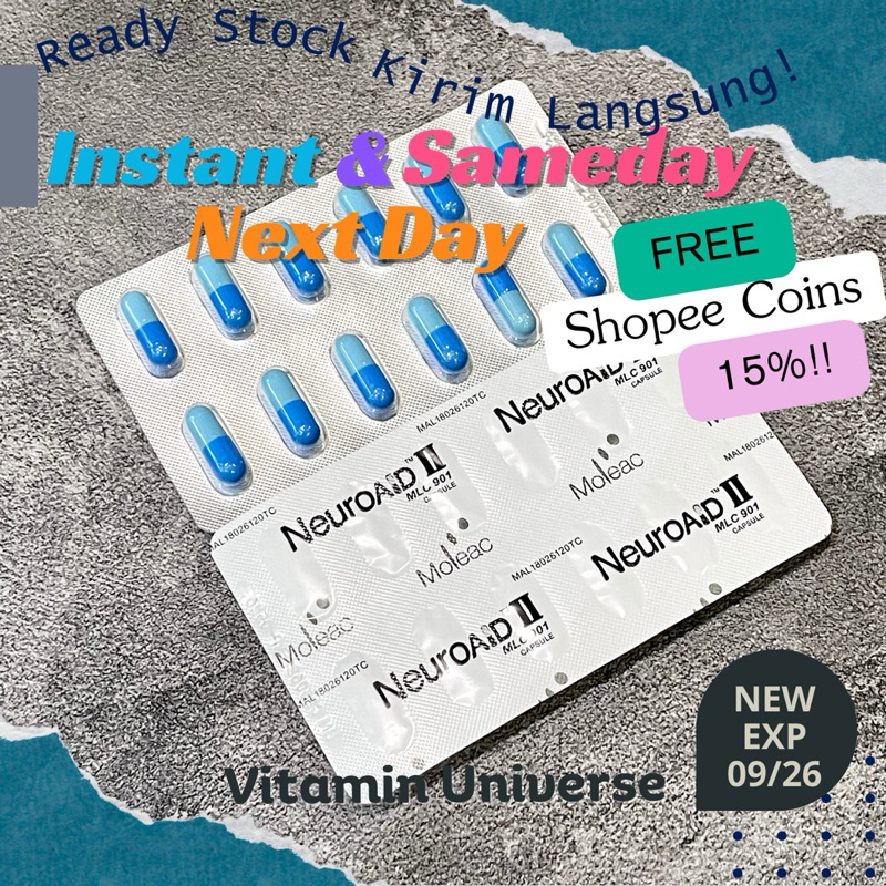 Jual NEUROAID II MLC 901 1 strip isi 12 capsules READY STOCK KIRIM DARI ...