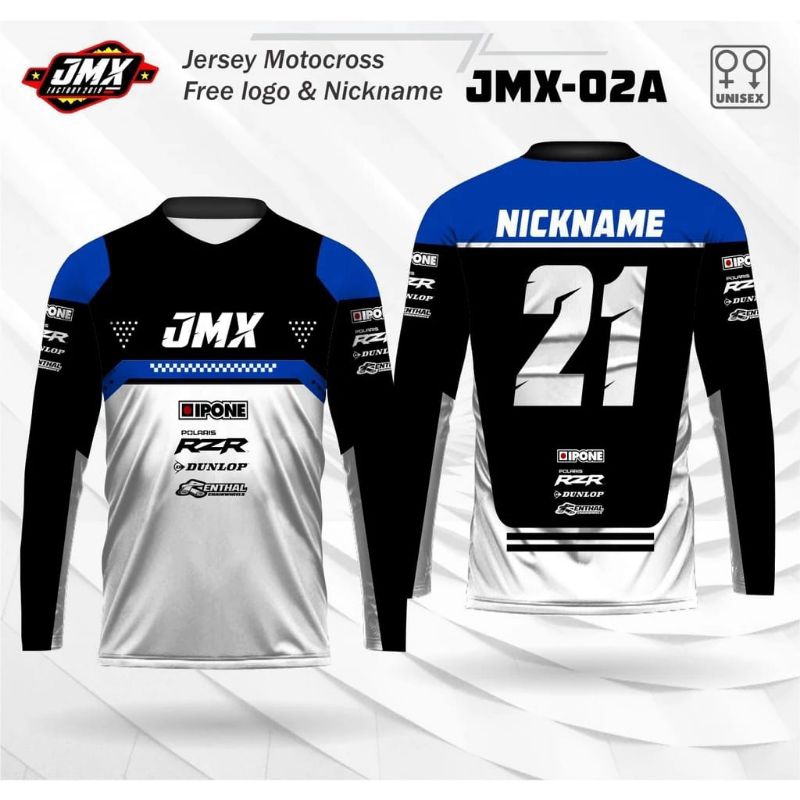 Jual jersey motocross trail lengan panjang jersey trail trabas enduro ...