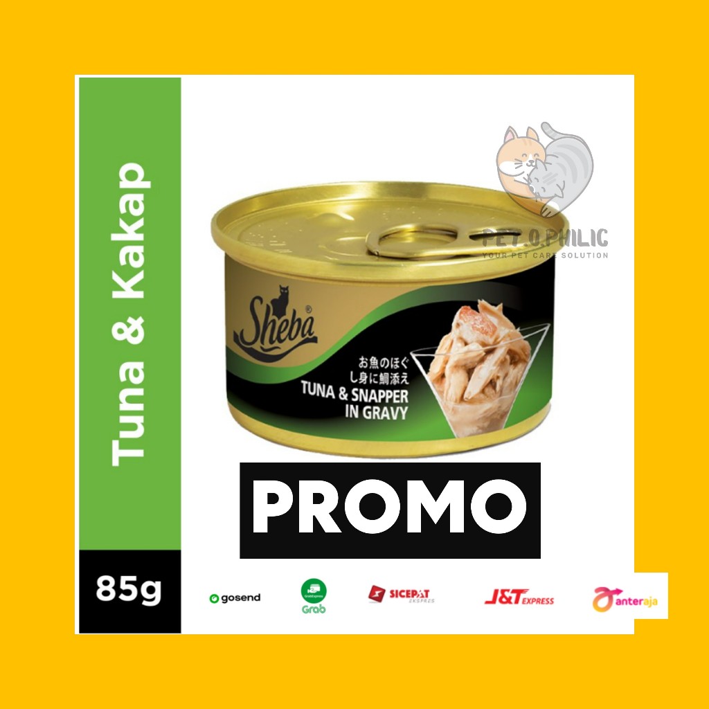 Jual Sheba Kaleng Tuna Kakap (Snapper) Makanan Kucing Basah Can 85 gr ...