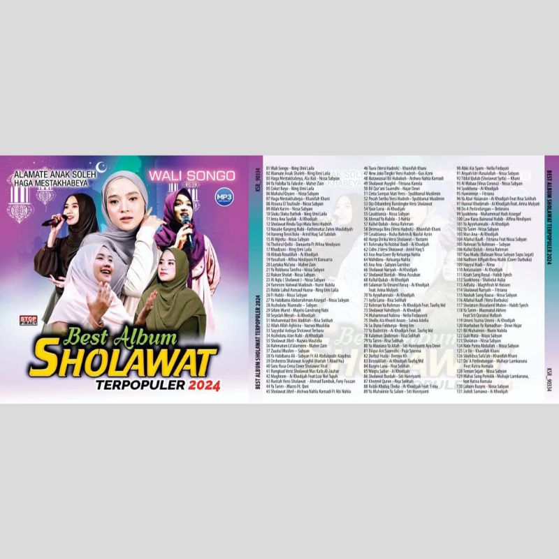 Jual Kaset Mp3 Audio Lagu Best Album Sholawat Terpopuler 2024 | Shopee Indonesia