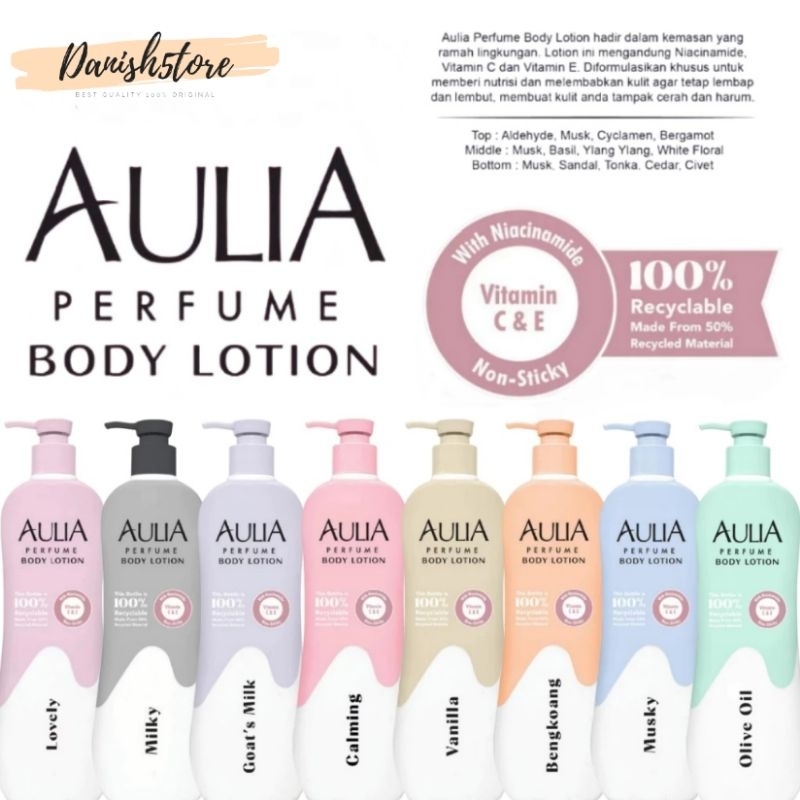 Jual Aulia body lotion with vitamin E | handbodi lotion 600ml | Shopee ...