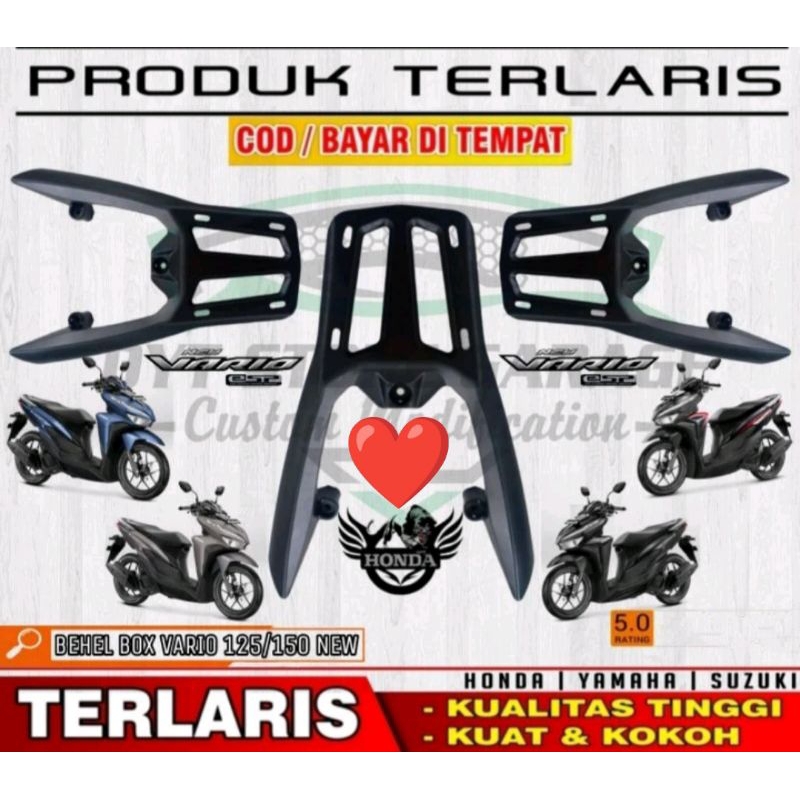 Jual Bracket Box Vario 125 / 150 Keyless (Vario Lampu Sein Terpisah ...