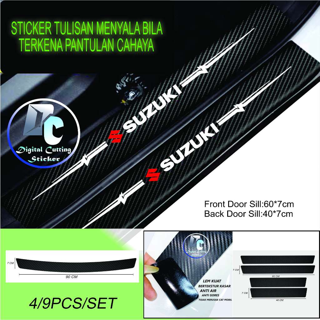 Jual Stiker Pelindung Pintu Mobil Suzuki All Tipe Sport 3D Door Sill ...