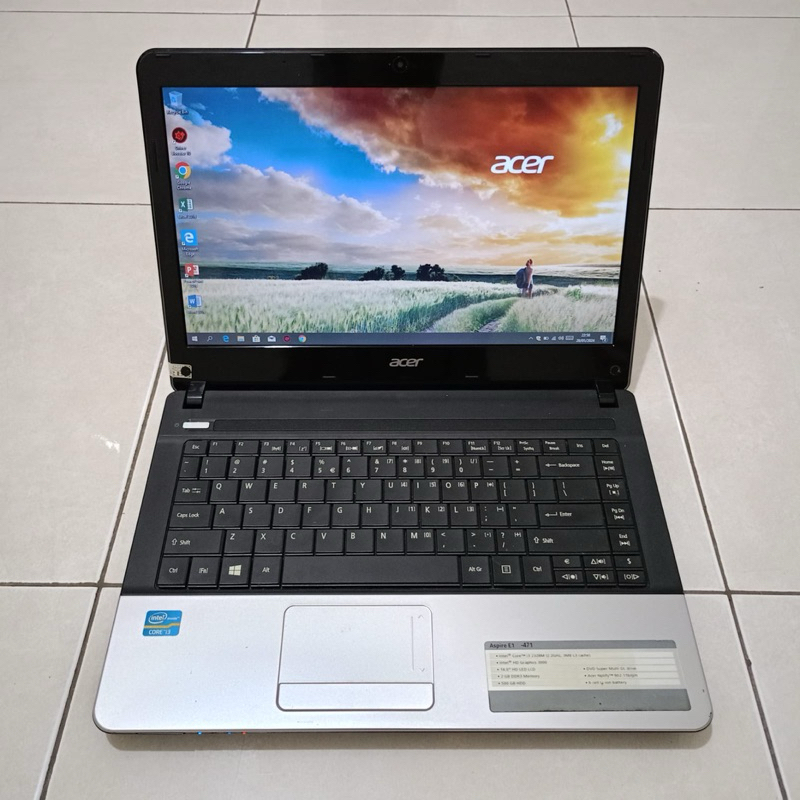 Jual Laptop Acer Aspire E1-471, Window 10 + Office - Processor Intel Core i3-2328M Ram 4GB - HDD ...