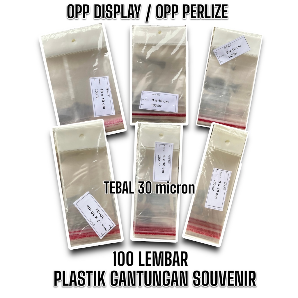 Jual Plastik Opp Display Plastik PERLIZE bungkus SUVENIR PLastik ...