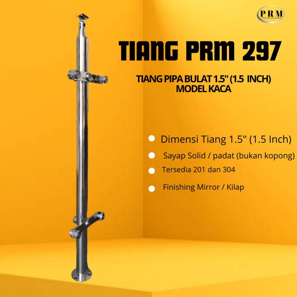 Jual Tiang Bulat Railing Tangga Stainless murah/ harga tiang railing ...
