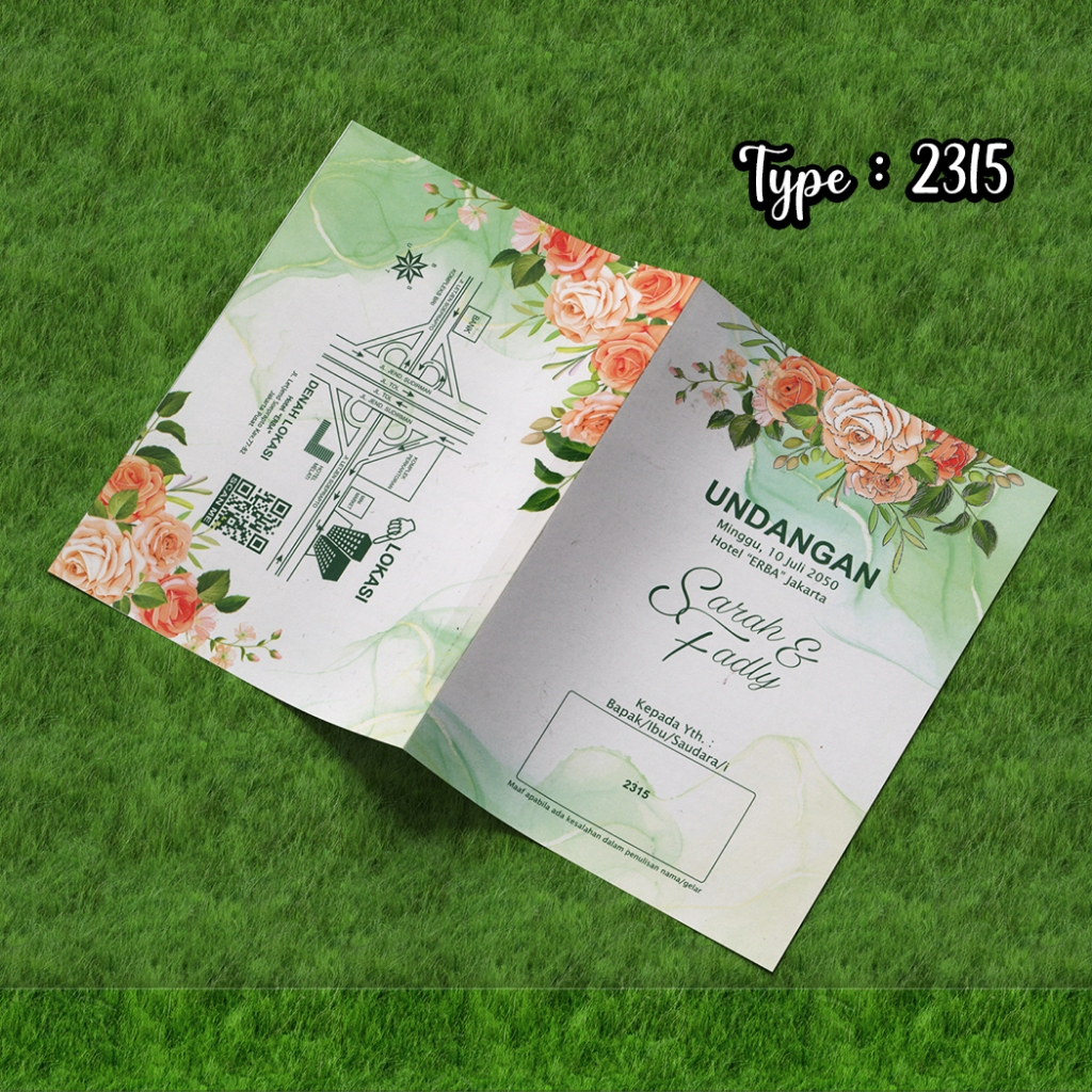 Jual SURAT UNDANGAN ERBA TEMA 2213 LUX PREMIUM | Shopee Indonesia