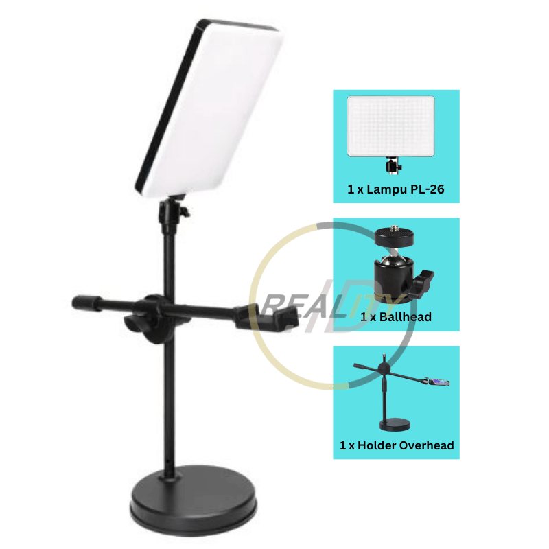 Jual HOLDER OVERHEAD STAND TRIPOD HP RINGLIGHT KAMERA LAMPU FOTOGRAFI ...
