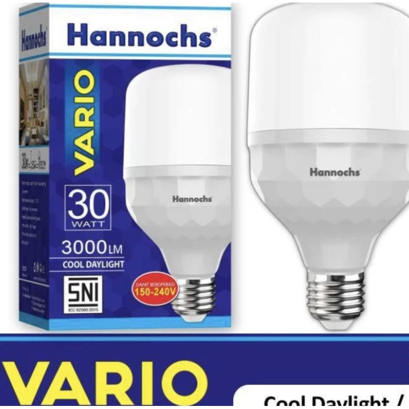 Jual Lampu Led Hannochs Vario 30 Watt 30W Cahaya Putih | Shopee Indonesia