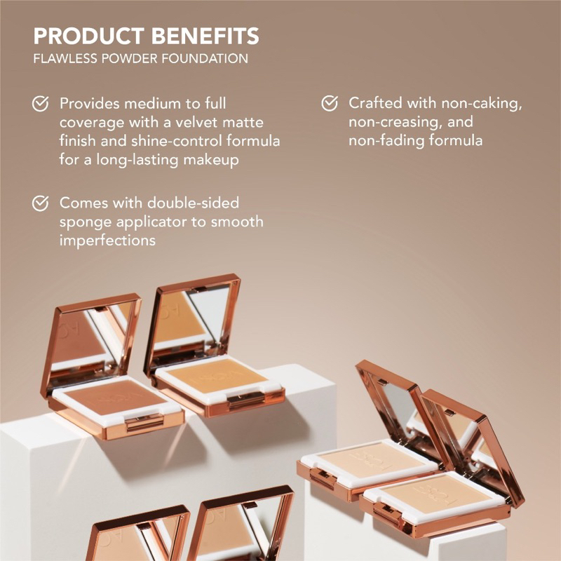 Jual ESQA Flawless Powder Foundation | Shopee Indonesia