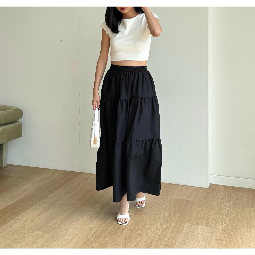 Jual Caerys - Dame Skirt - Rok Layer - Rok Rampel | Shopee Indonesia