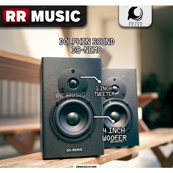 Jual DS NEMO Dolphin Sound DSNEMO Speaker Monitor Studio - 4 Inch ...