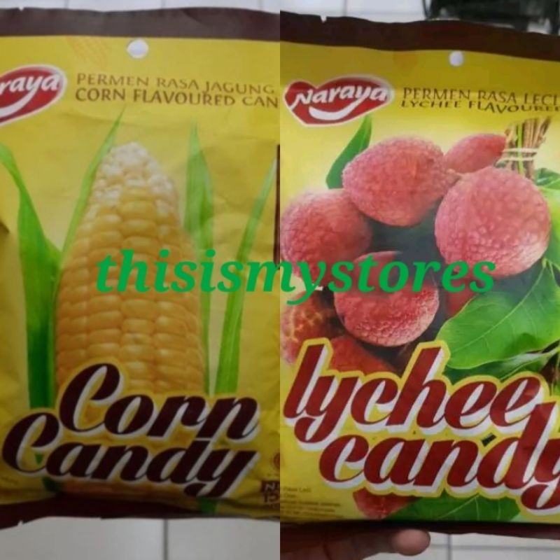Jual Permen import naraya permen rasa jagung permen rasa lychee candy ...