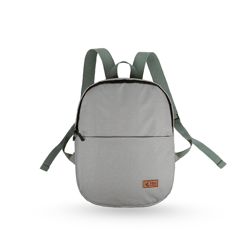 Jual I Quit Small Backpack Oval - Ransel Anak dan Dewasa Absolute Gray | Shopee Indonesia