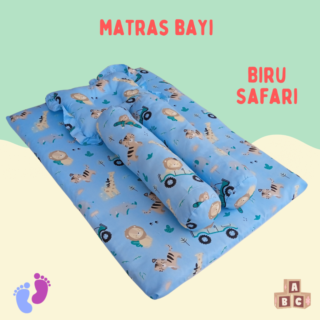 Jual Kasur Matras Bayi set bantal peyang bayi dan 2 guling / kasur bayi ...