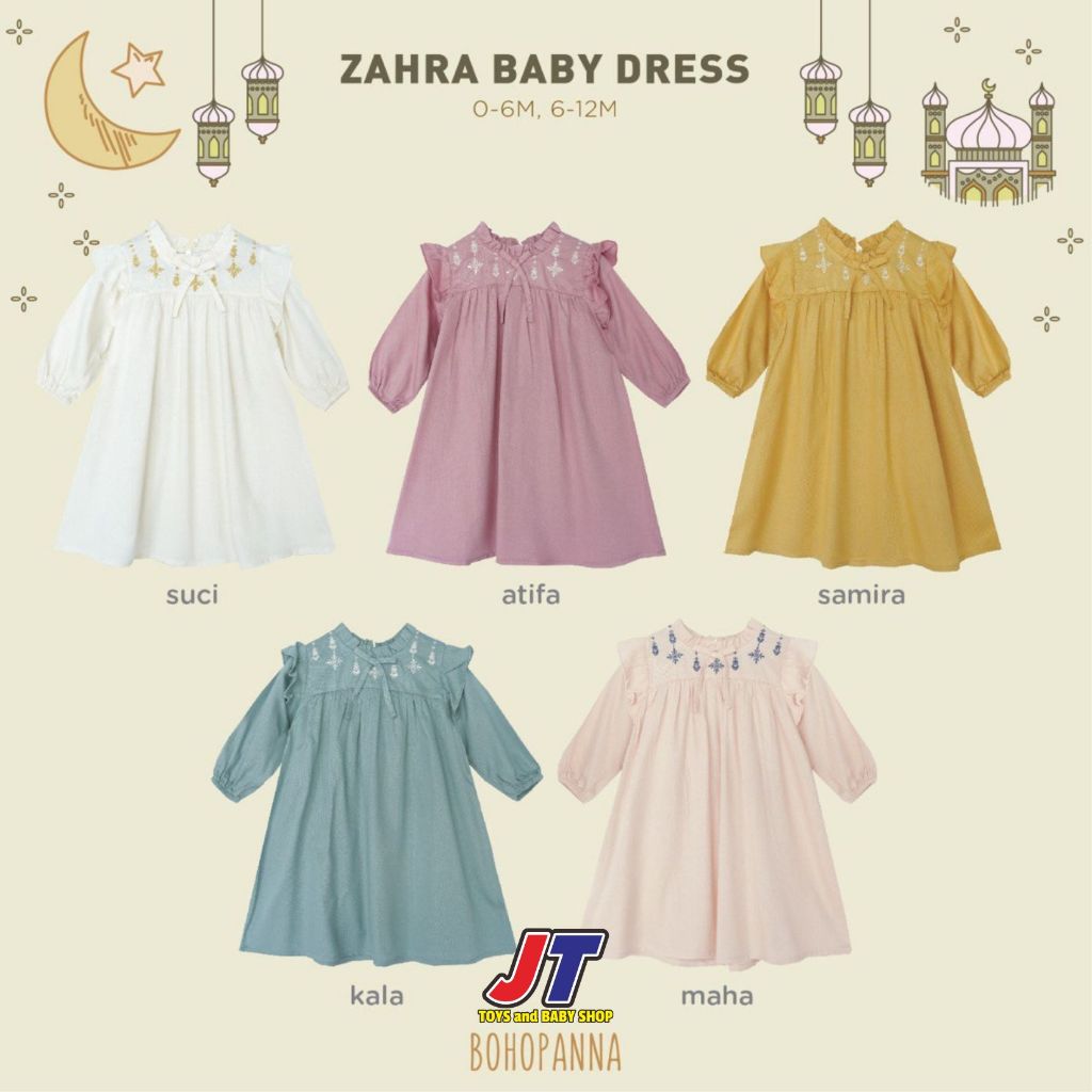 Jual Bohopanna Zahra Baby Dress | Raya Collection 2024 | Shopee Indonesia