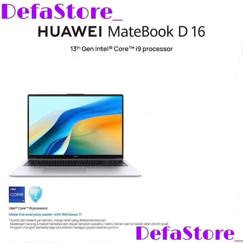Jual Huawei Matebook D16 13th Gen || Garansi Resmi | Shopee Indonesia