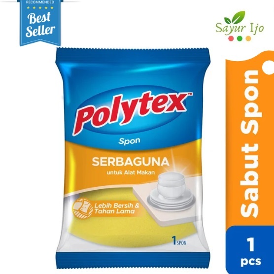 Jual Polytex Spons Cuci Piring Serbaguna 1 PCS Sabut Pembersih Alat ...