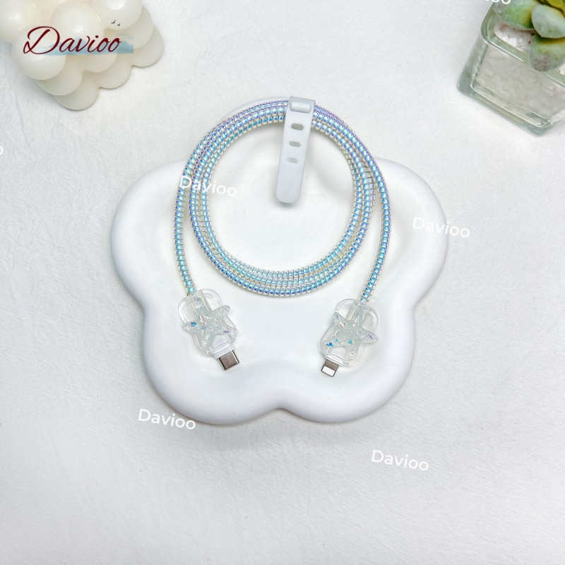 Jual 1 Set 4 item Pelindung Kabel Charger Iphone Lighting+Type-C ...