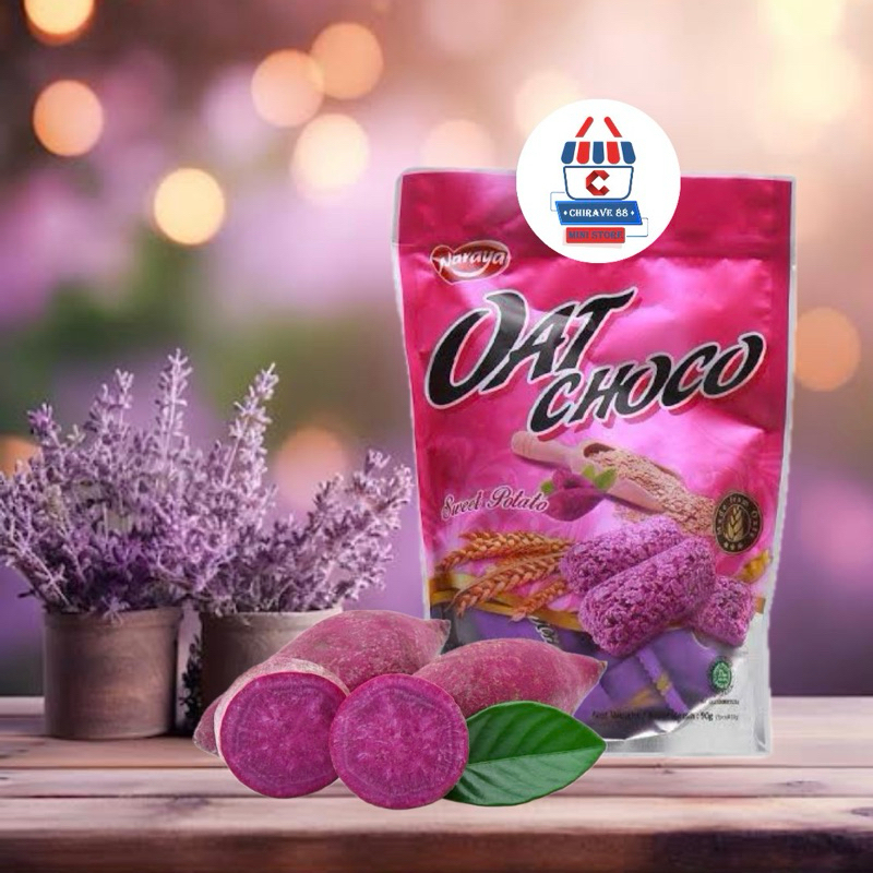 Jual Naraya Oat Choco Sweet Potato - Oat Bar Rasa Coklat dan Ubi Ungu 90g | Shopee Indonesia