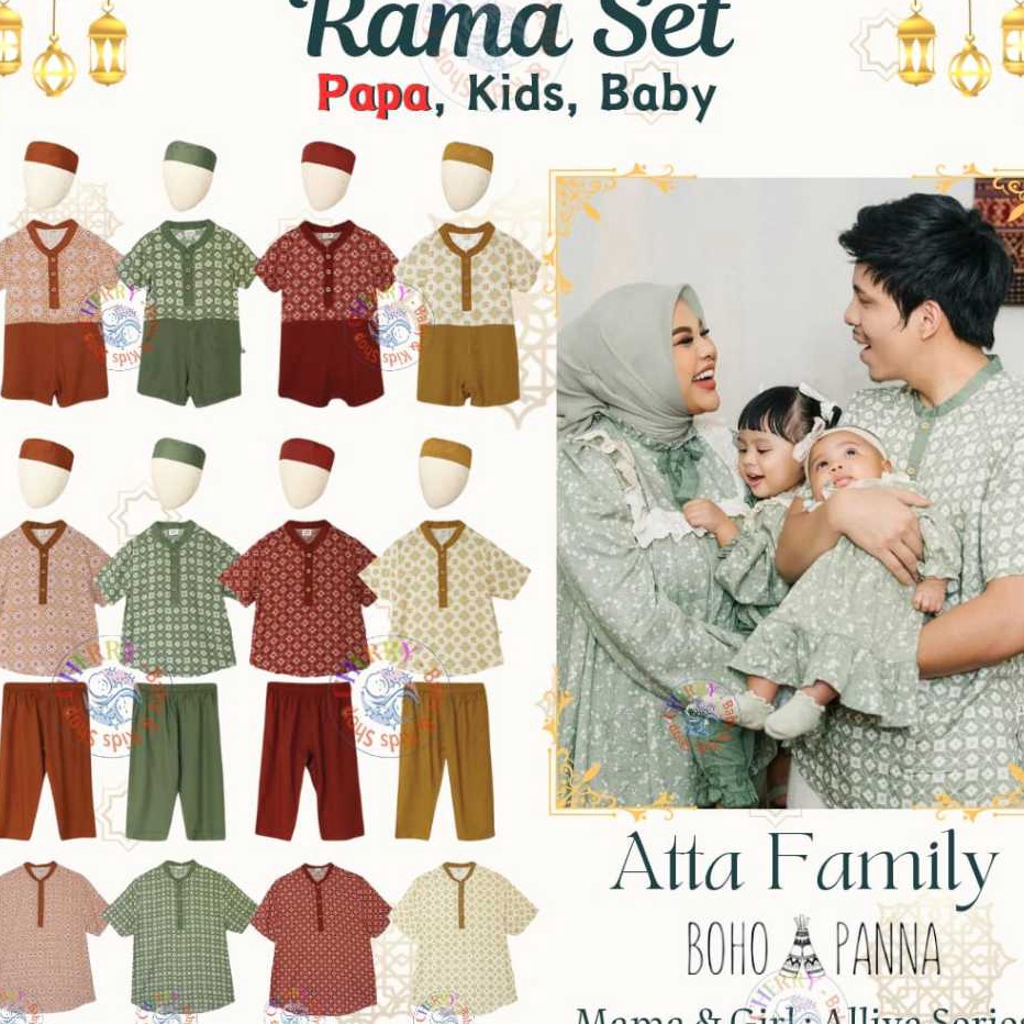 Jual Terlaris Bohopanna Couple Rama Papa dan Anak 1 Tahun Setelan Koko ...