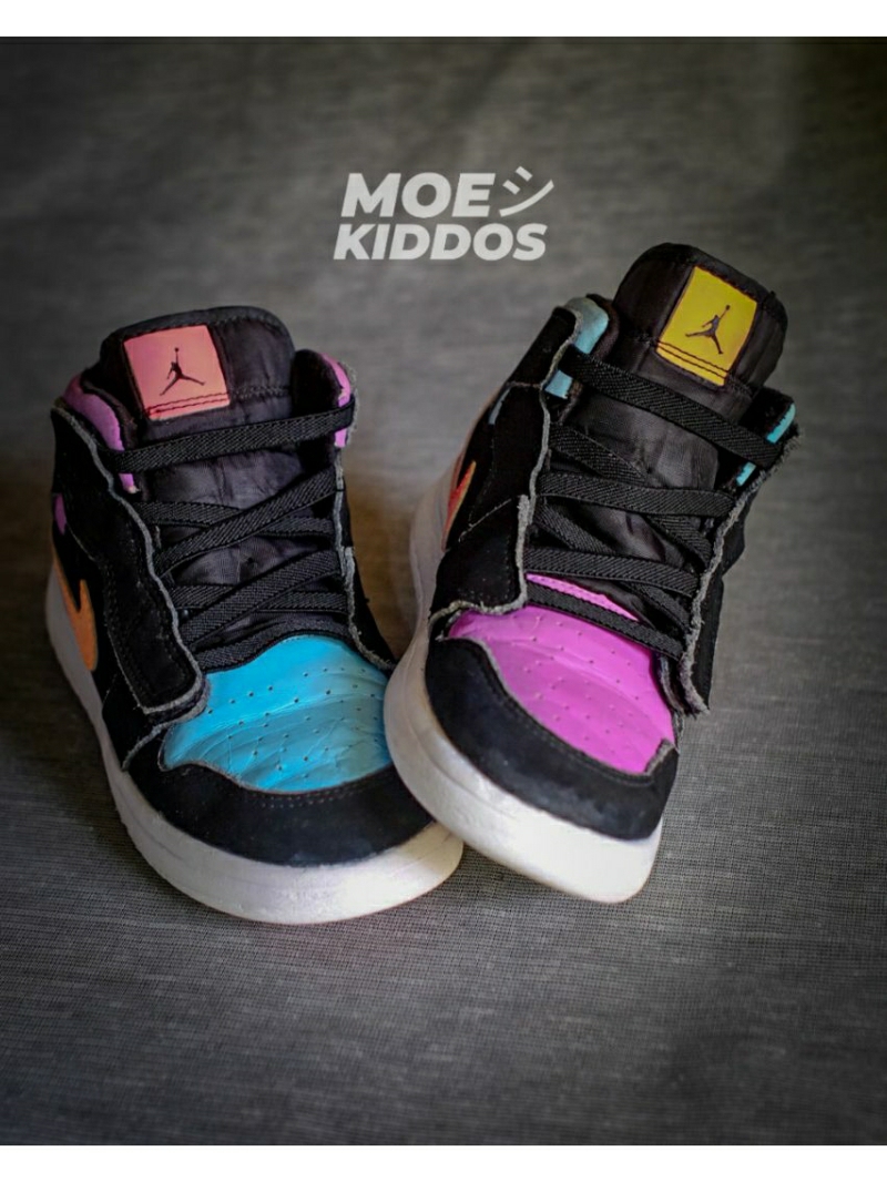 Jual NIKE AJ1 Mid - Multicolour (Velcro) | Shopee Indonesia