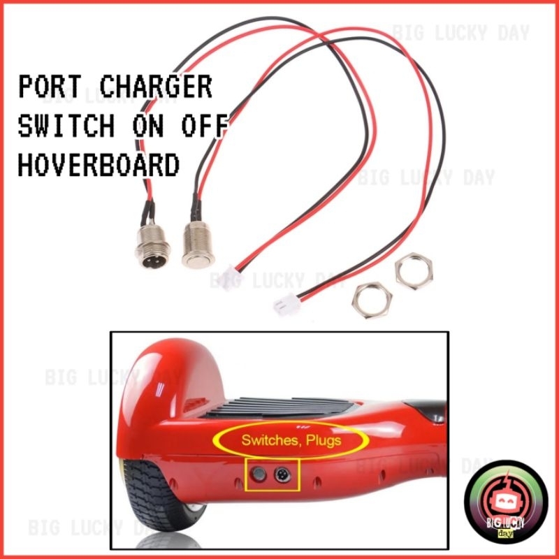Jual PORT CHARGER & SWITCH ON OFF HOVERBOARD UNIVERSAL / KONEKTOR CAS ...