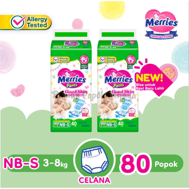Jual Merries Good Skin Pants Twin Pack (Isi 2 ball) | Shopee Indonesia