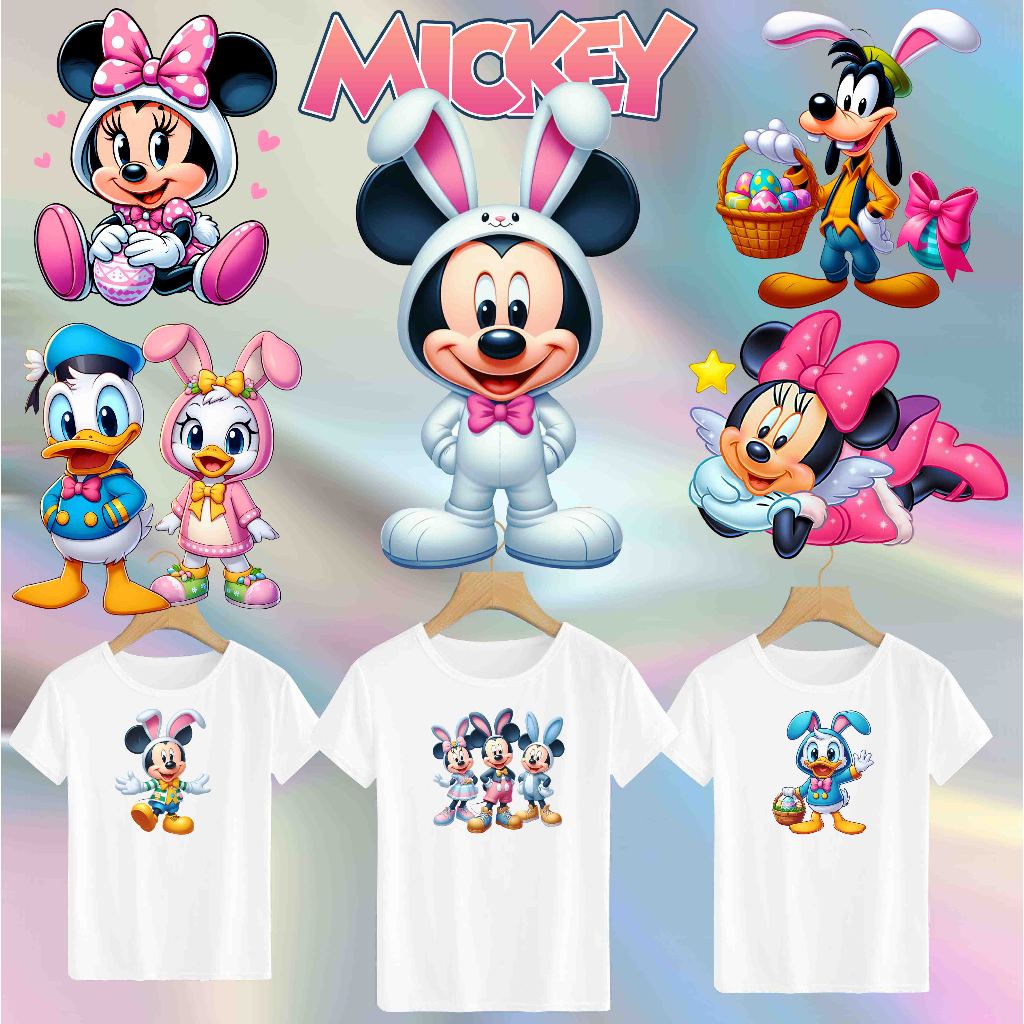Jual SABLON STICKER DTF UKURAN 14CM TEMA MICKEY MOUSE V2 | Shopee Indonesia