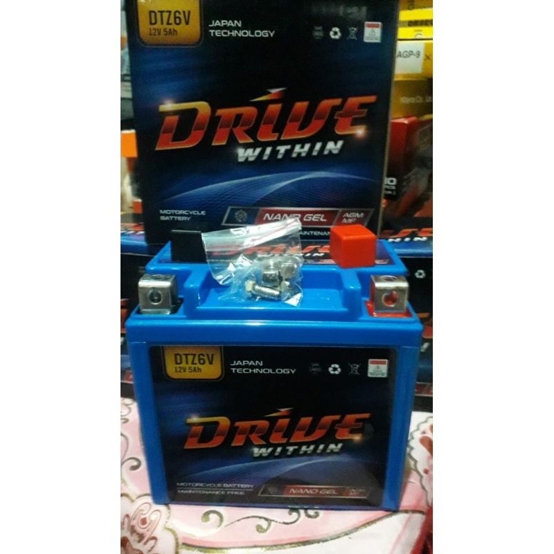 Jual Aki Drive DTZ6V 12V 5AH (Vario 125/150 OLD/NEW,LEXXI,NMAX ...
