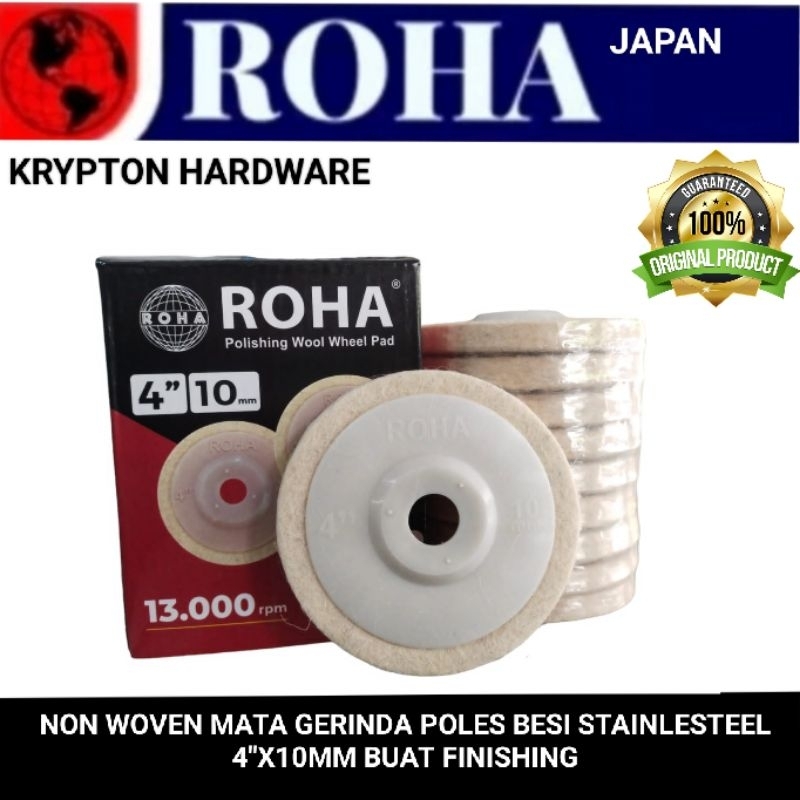 Jual ROHA / MOLLAR non woven mata gerinda poles besi stainless steel 4 ...